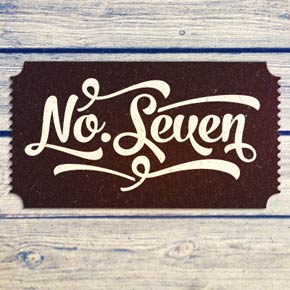 No. Seven - Vintage Style Script Font Family by Fenotype