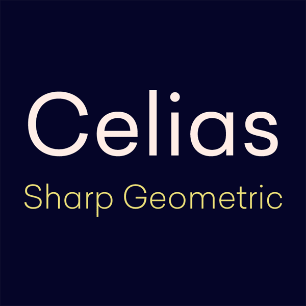 Celias - Geometric Font Family