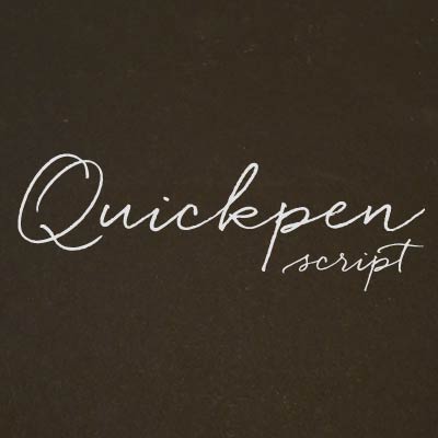 Quickpen Script Font by Laura Condouris