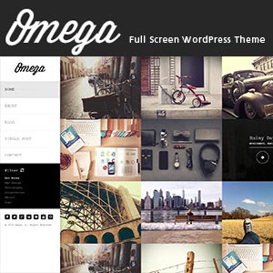Omega, A Full Screen WordPress Theme