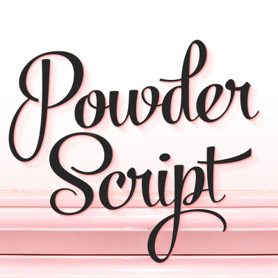 Powder Script Type Family from Fenotype