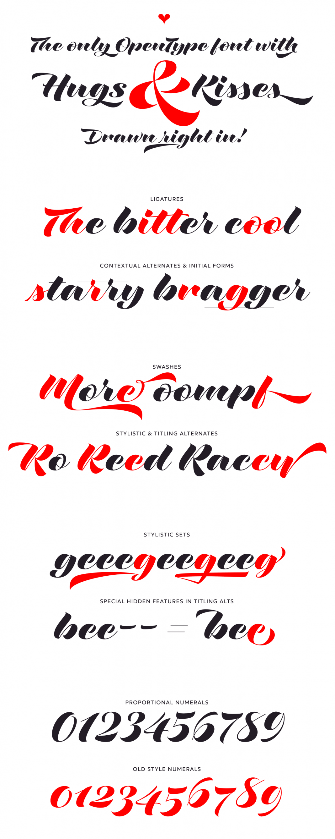 Love Script Typeface by Neil Summerour of Positype