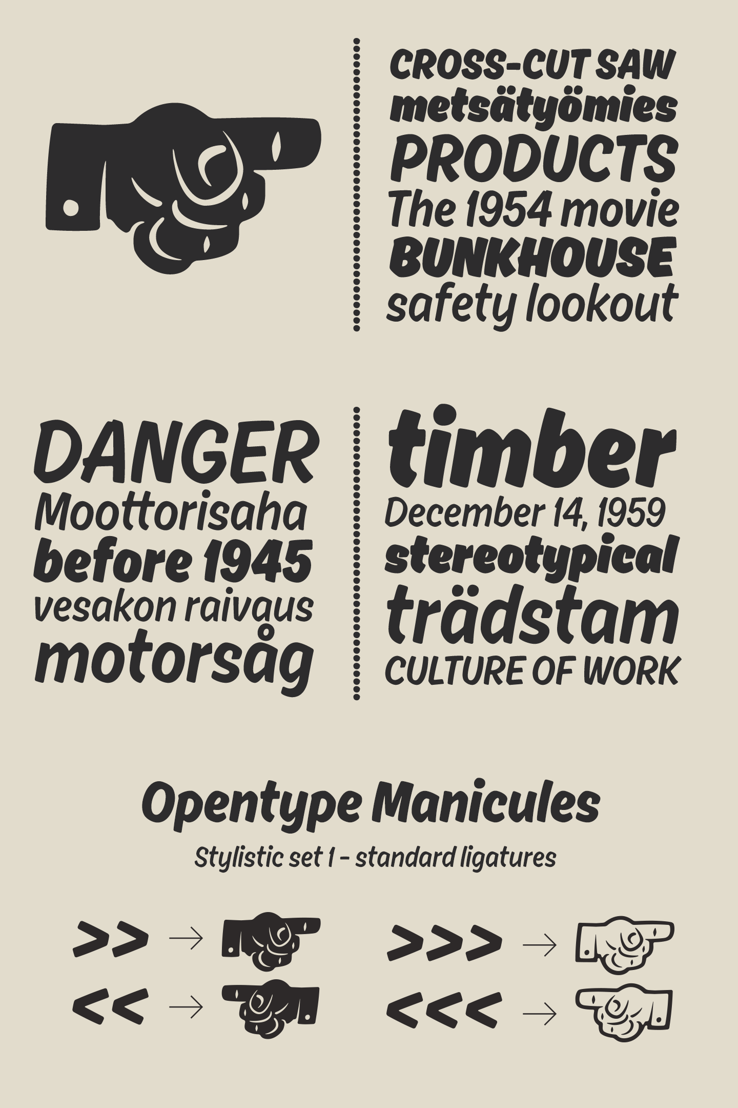 Ahkio - Brushed Font Family from Mika Melvas