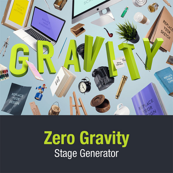 Zero Gravity Stage Generator - Photoshop Mockup