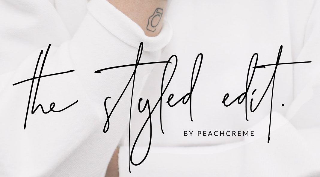 The Styled Edit – Handwritten Script Font
