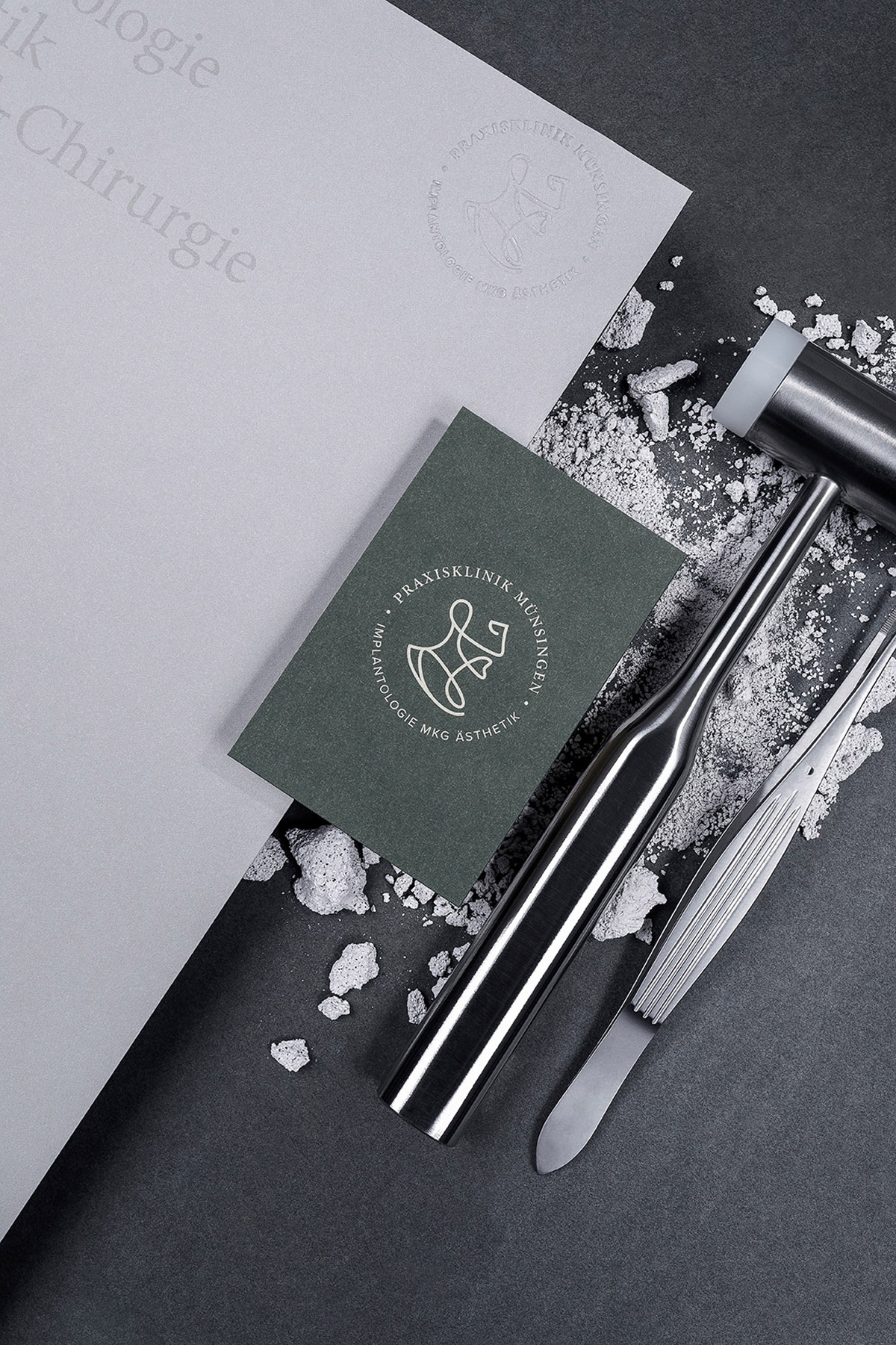 Clinic Branding by Hochburg Design for Praxisklinik.