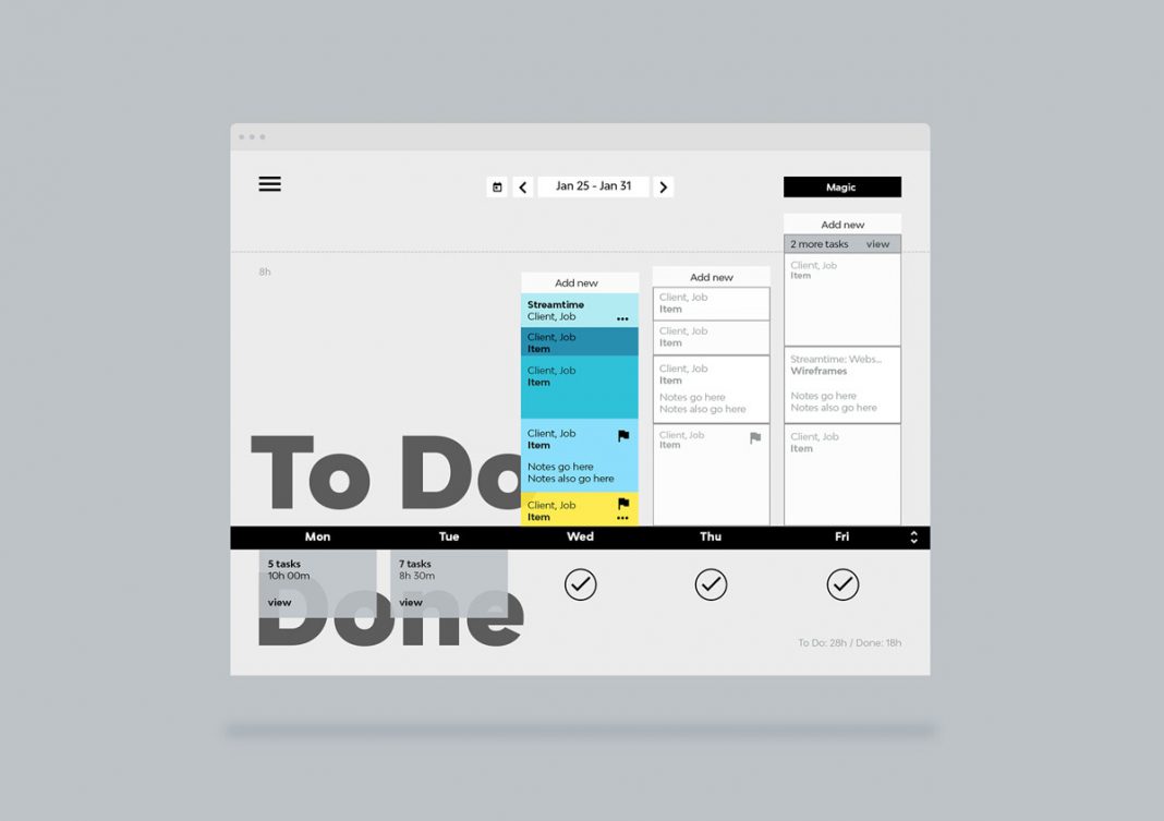 Streamtime Project Management Redesign by For The People