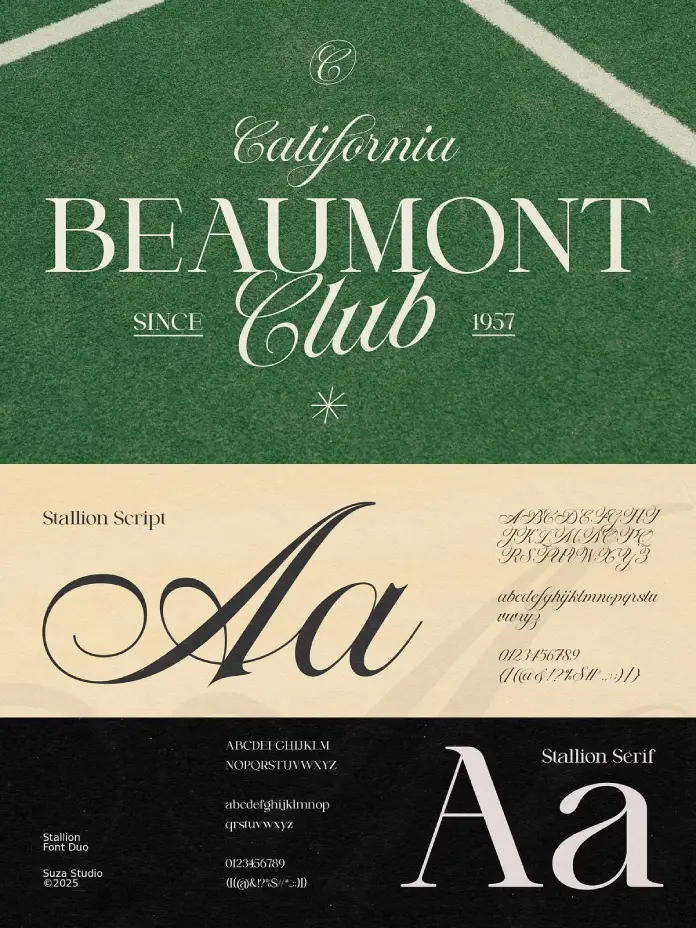 Stallion Font Duo by Suza Studio