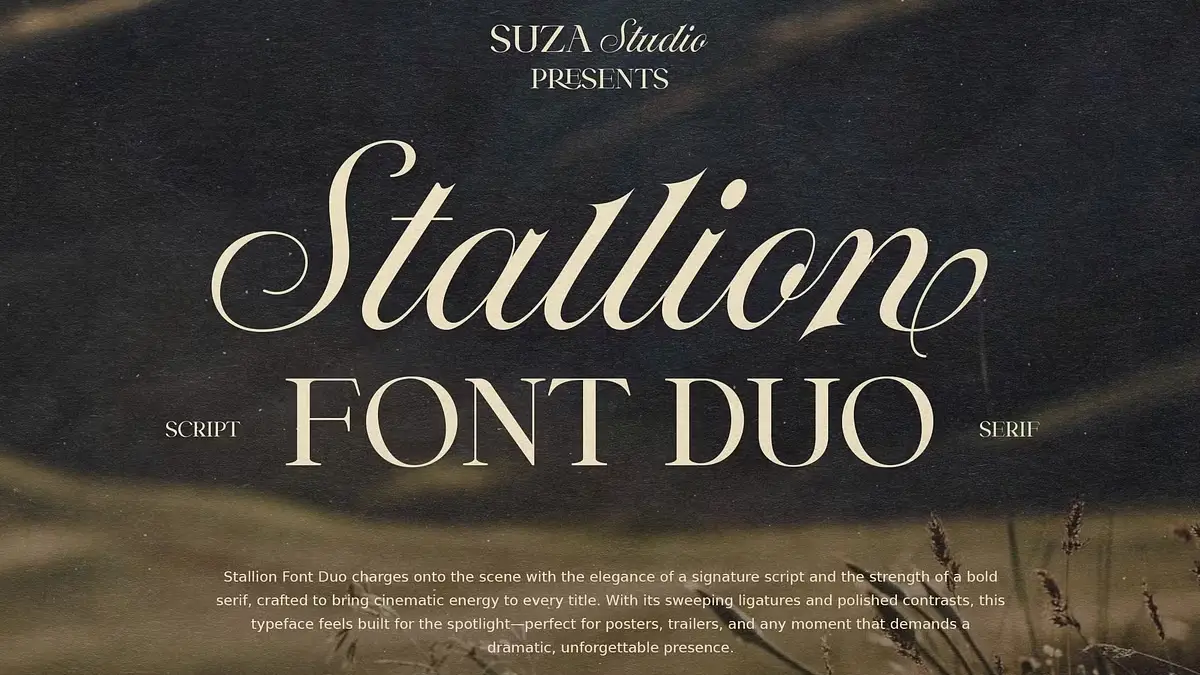 Stallion Font Duo by Suza Studio